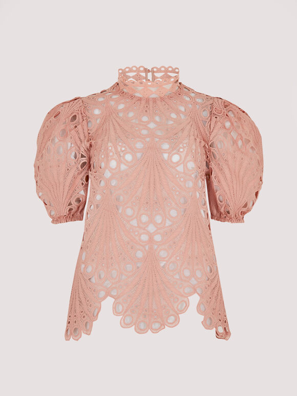 Shell Lace Scallop Top