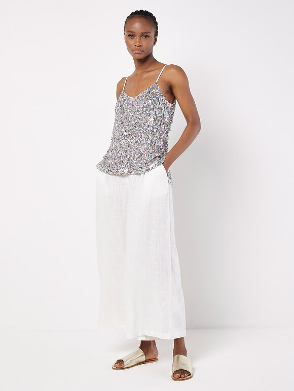 Sequin Embellished Camisole Top