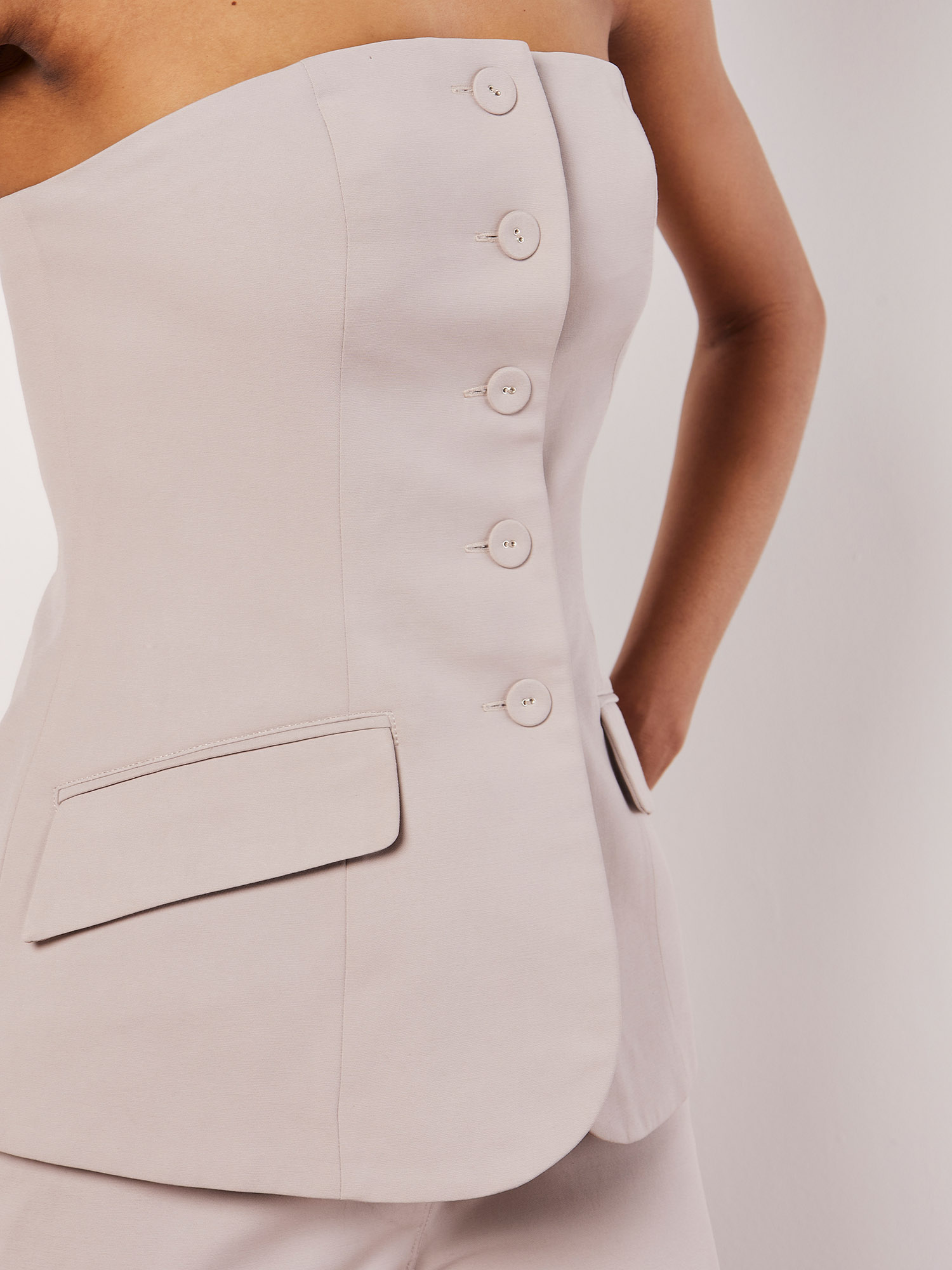 Tailored Bandeau Waistcoat | Apricot Clothing