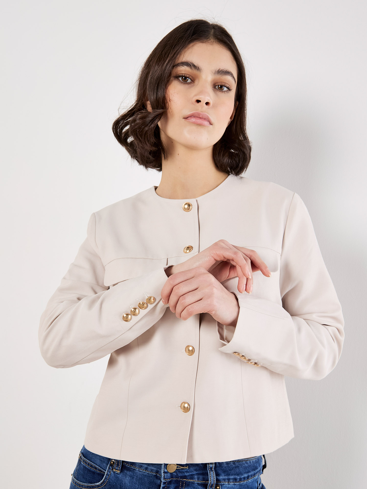 Tailored Lightweight Jacket | Apricot Clothing
