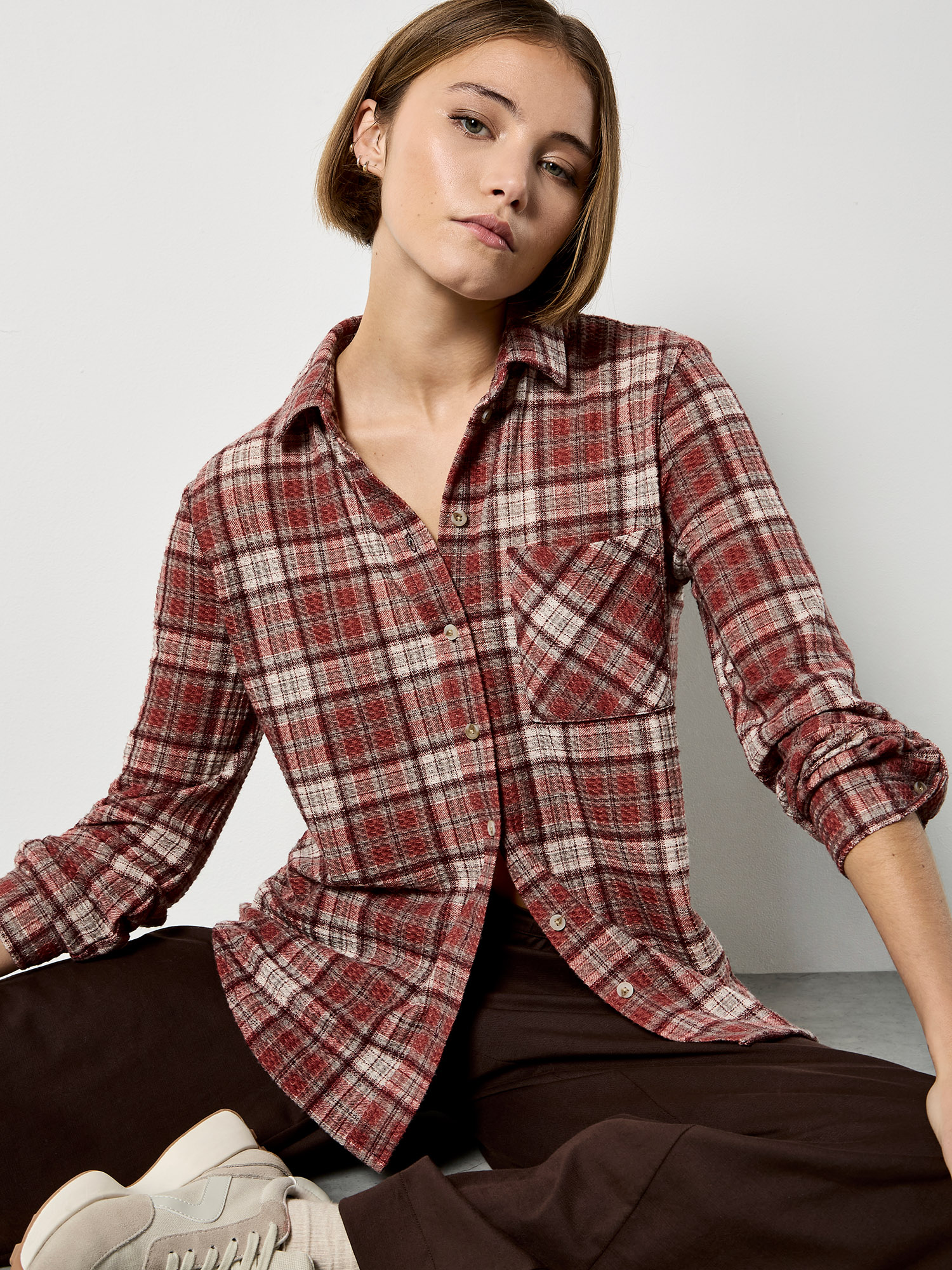 Check Print Shirt | Apricot Clothing