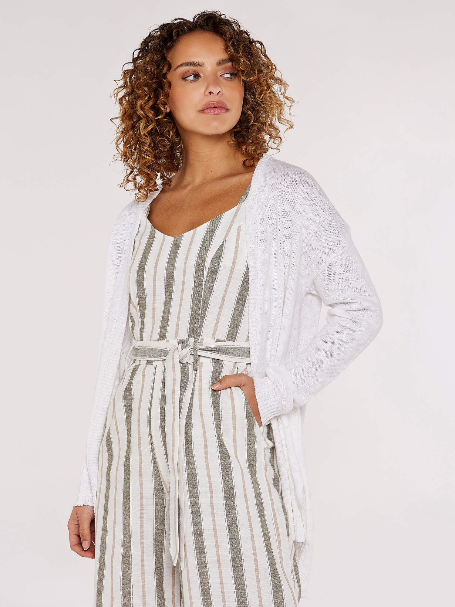 Textured Slub Cardigan | Apricot Clothing